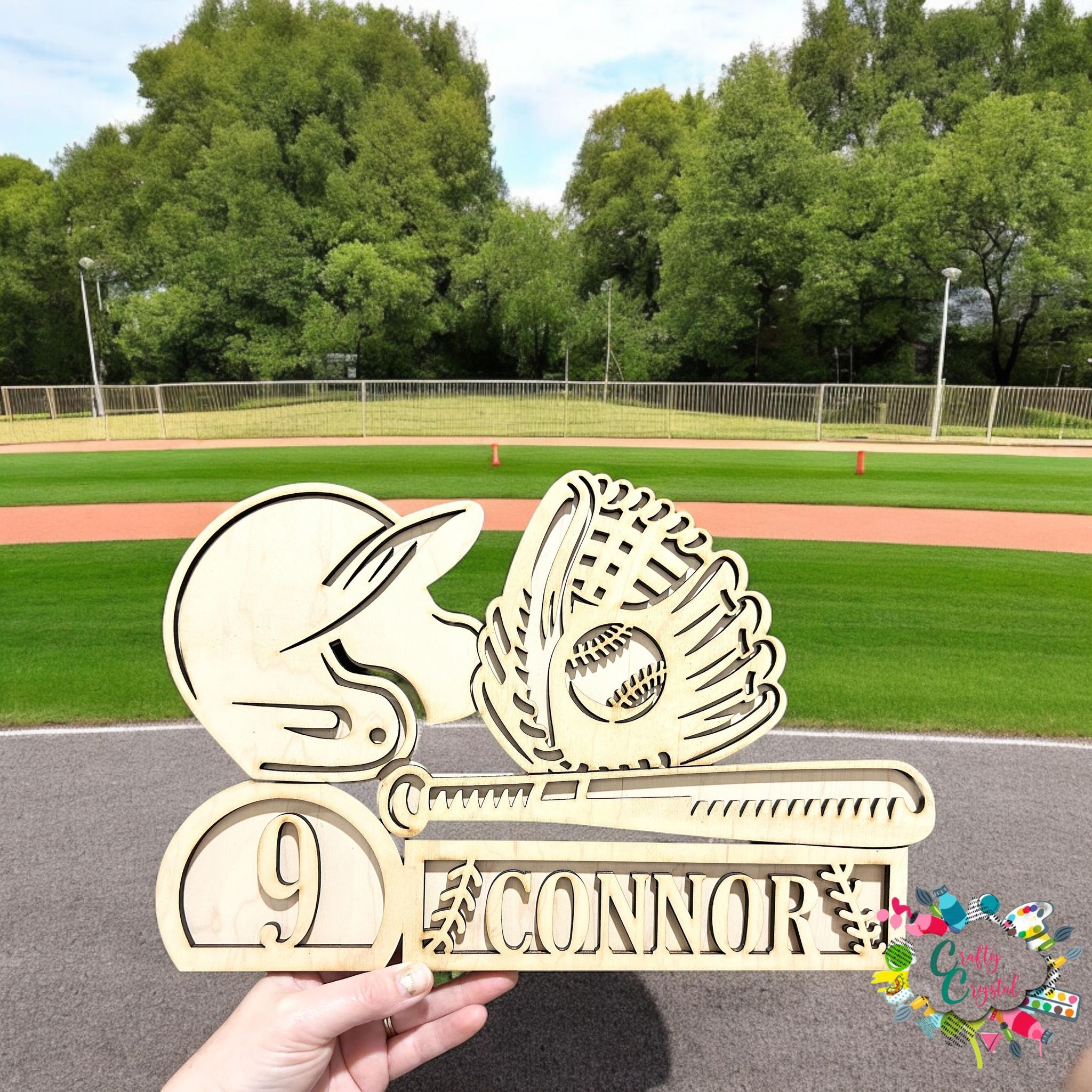D.I.Y Standing Baseball Sign - Custom | My Site
