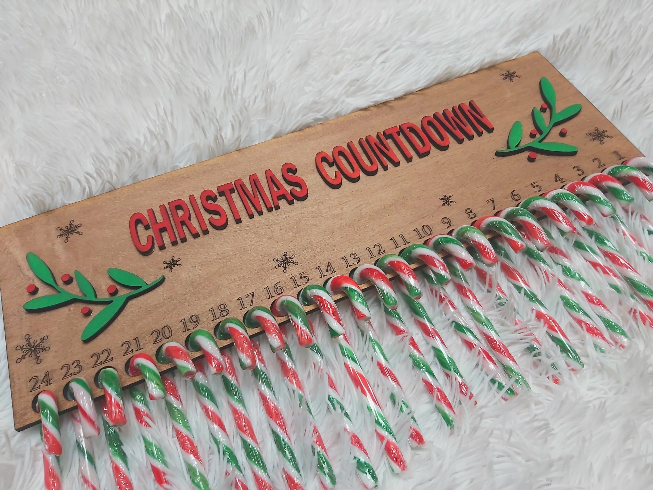 D.I.Y Christmas Candy Cane Countdown | My Site