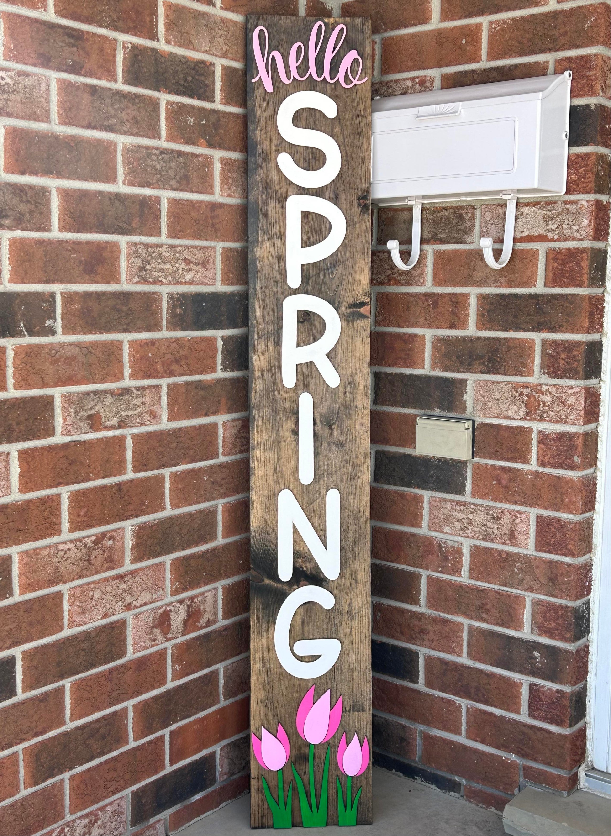 D.I.Y Spring Tulips - 3D Porch Sign | My Site